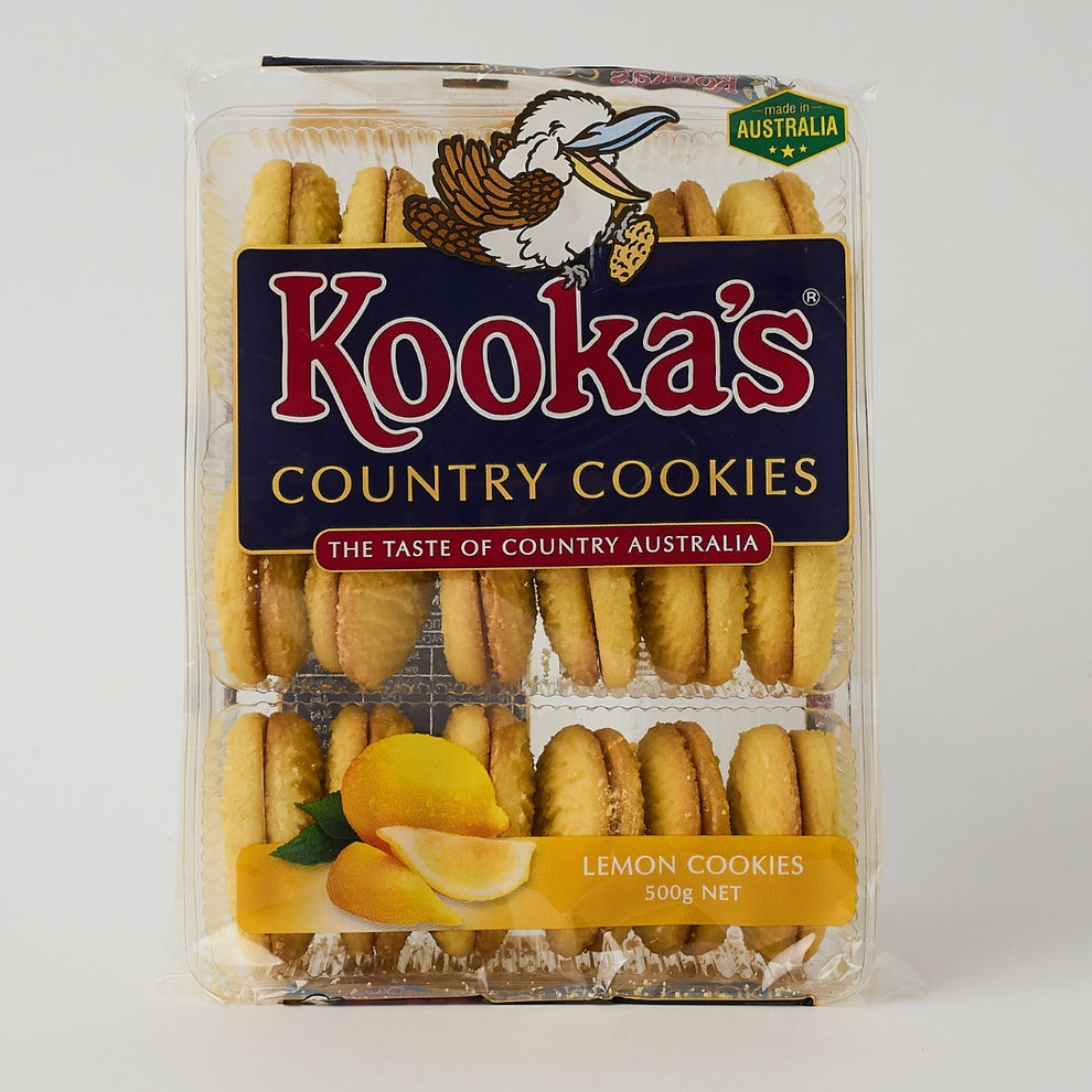 Kooka’s Country Cookies – Lemon 500g x 12 – HS Distribution
